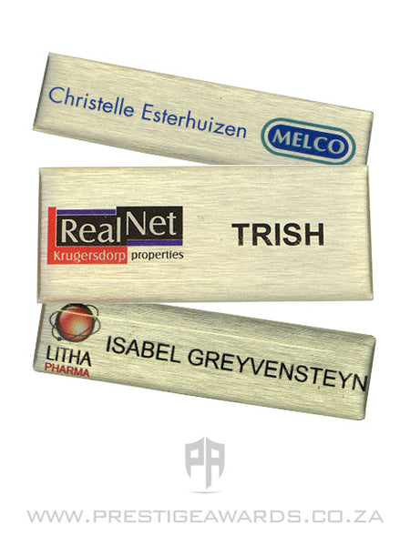 Printed Metal Logo Badge – Prestige Awards