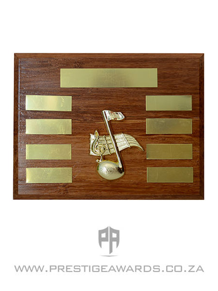 Music Plaque Award – Prestige Awards